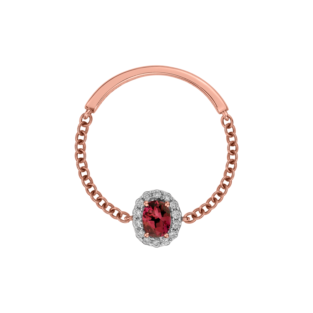 Prsteň s rubínom a diamantmi Zondalari | Halada